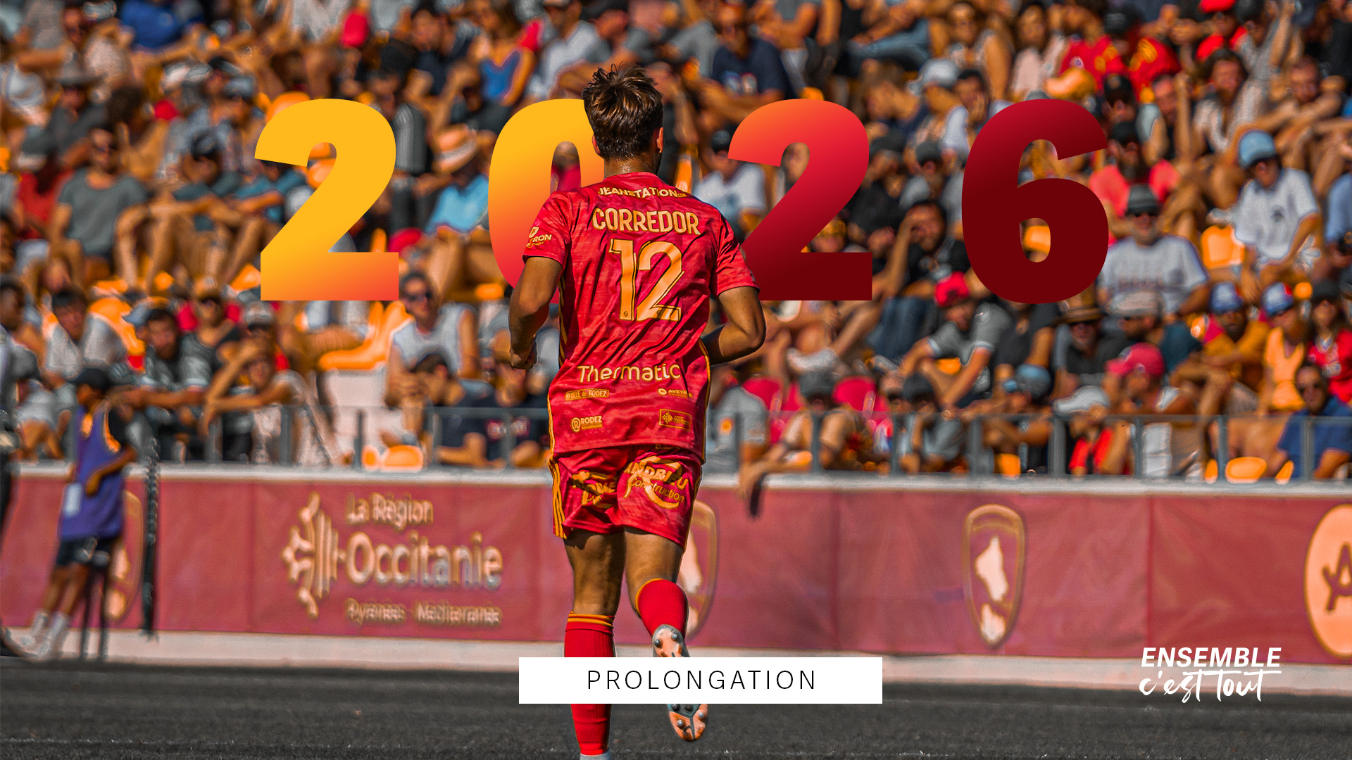 Killian Corredor prolonge jusqu'en 2026 ! - Rodez Aveyron Football
