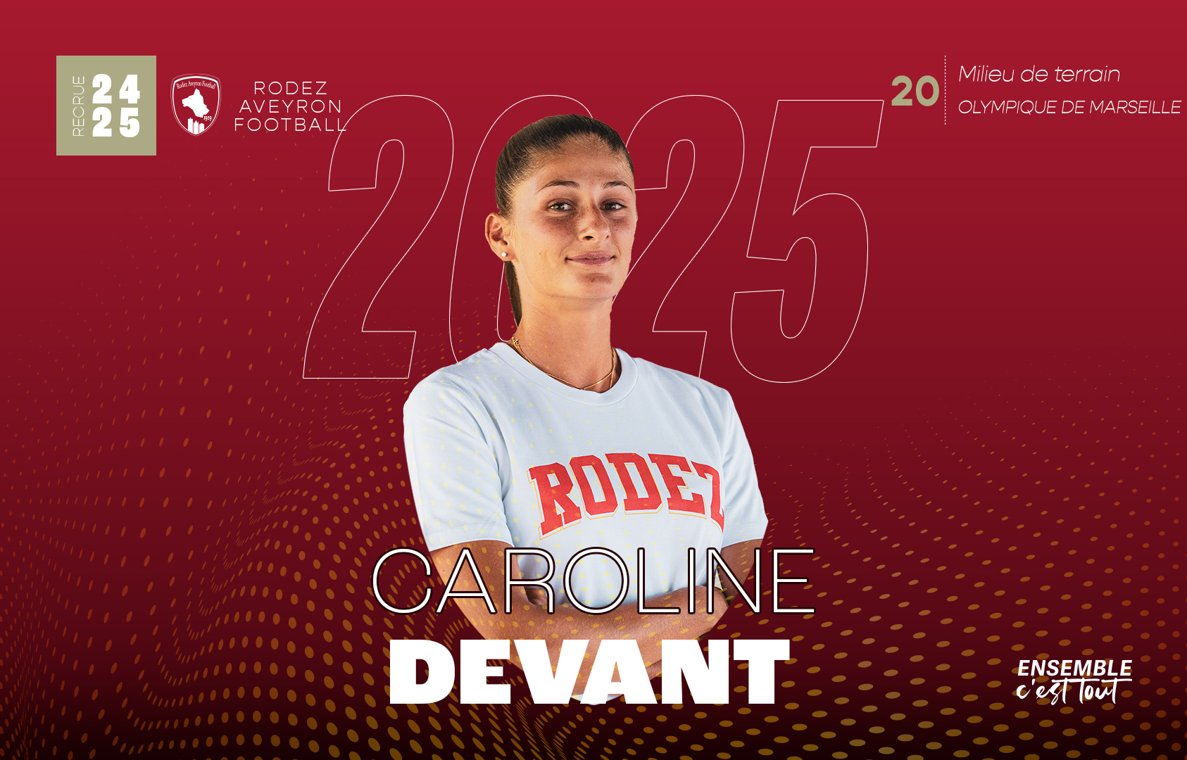 Mercato : Bienvenue Caroline Devant ! - Rodez Aveyron Football