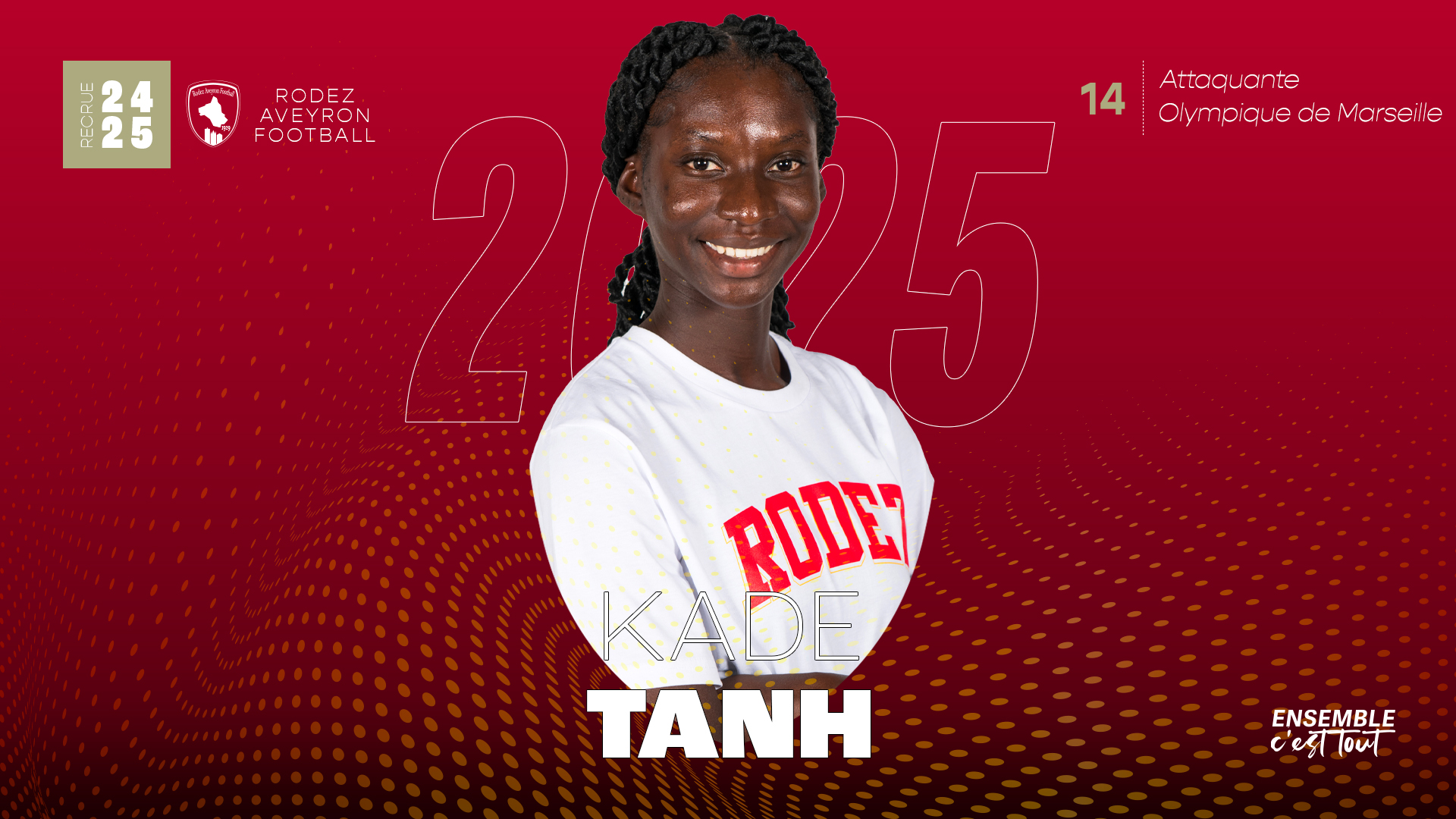 Mercato : Bienvenue Kade Tanh - Rodez Aveyron Football