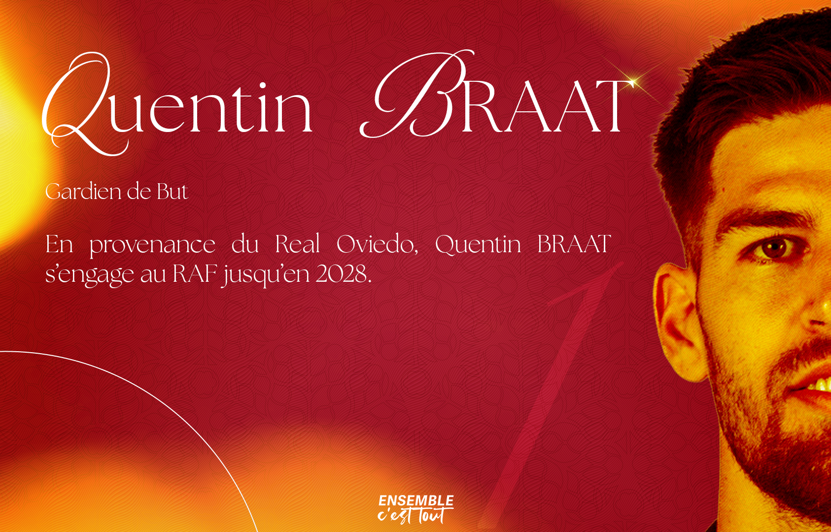 Mercato : Bienvenue Quentin Braat ! - Rodez Aveyron Football