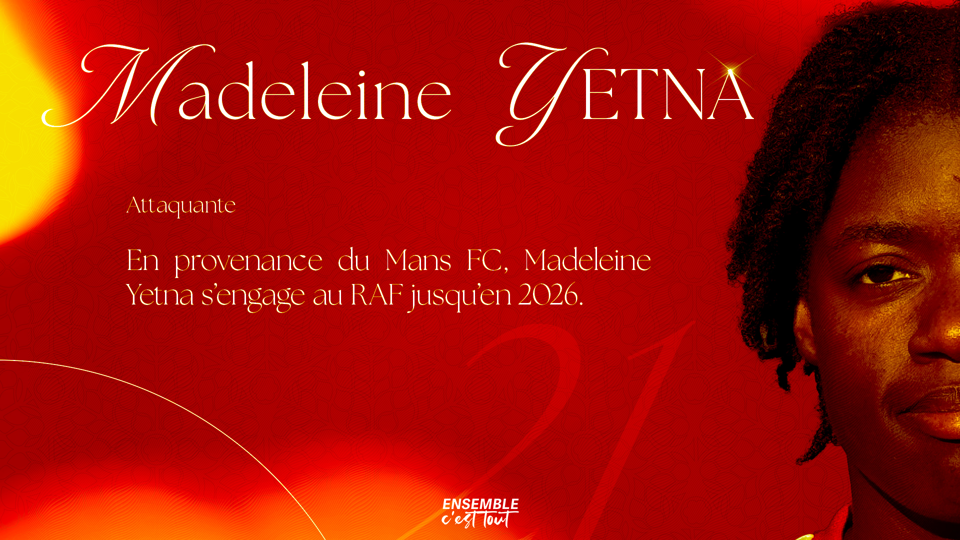 Mercato : Bienvenue Madeleine Yetna ! - Rodez Aveyron Football